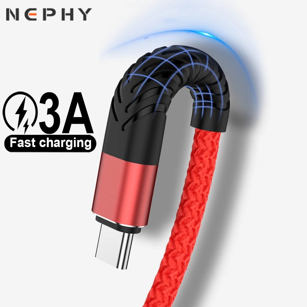 USB Type C Cable Data Charger For Samsung A50 A51 Huawei Xiaomi Redmi ...