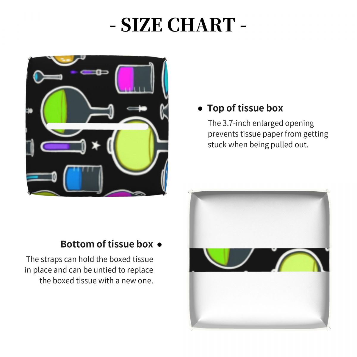 Custom Beakers Laboratory Technology Tissue Box Holder Square Science ...
