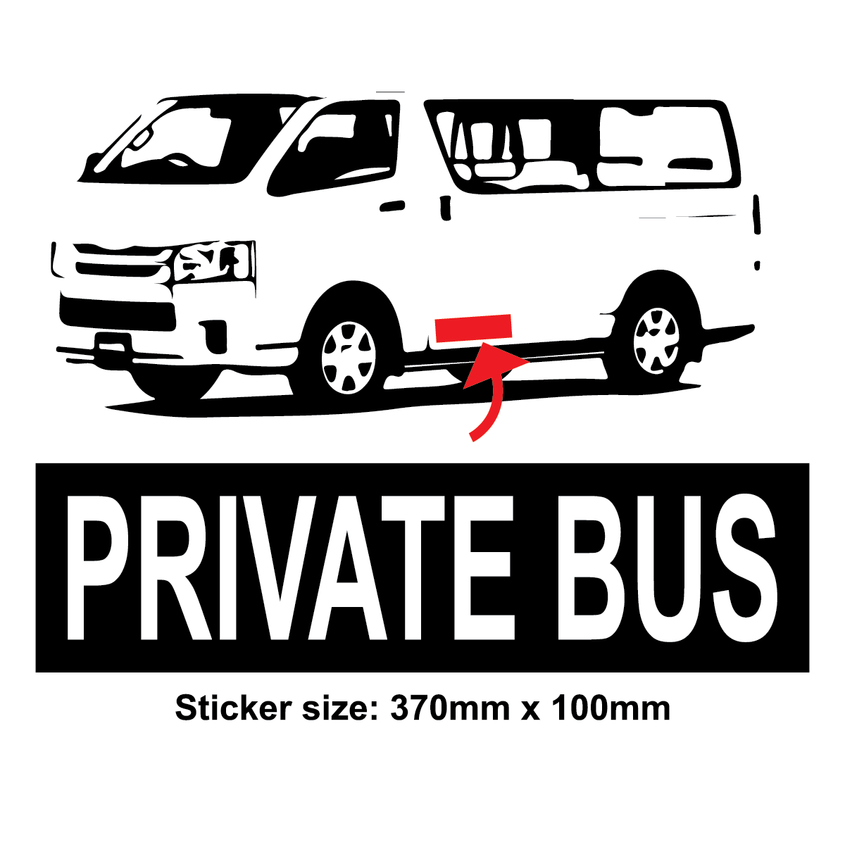 School Bus Excursion Bus Private Bus Label Decal Vehicle Sticker ...
