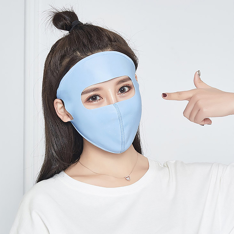 New Summer Sunscreen Ice Silk Mask UV Protection Face Cover Sunscreen ...