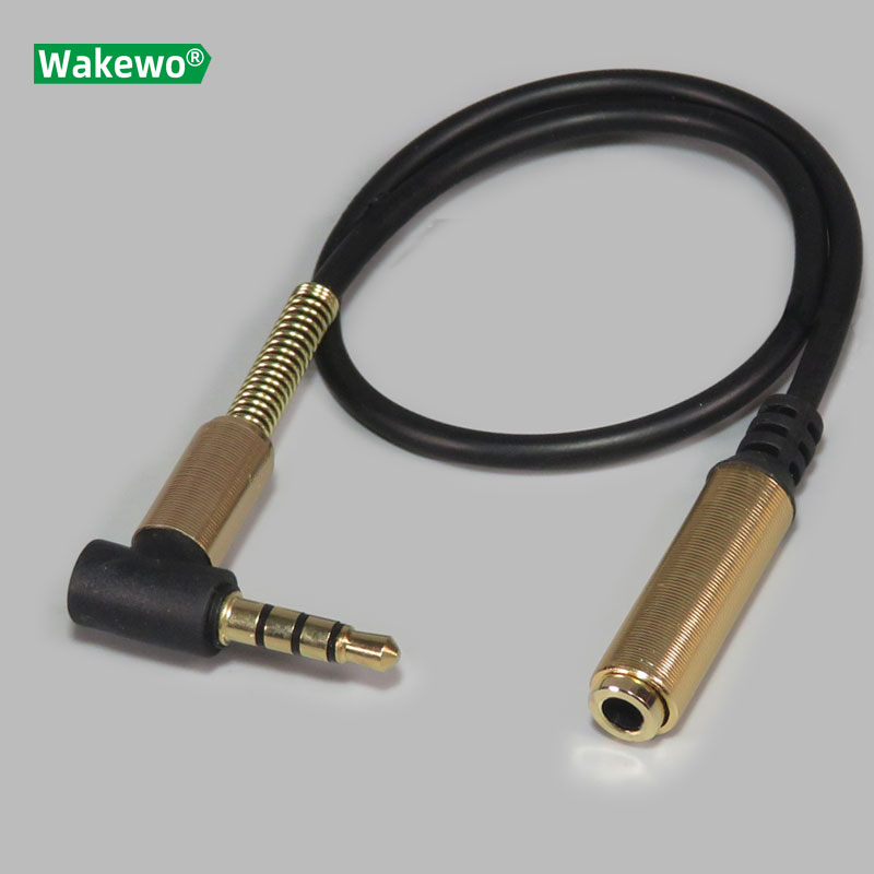 【RetroVibe】WAKEWO Elbow Earphone cable Right angle bending plug jack 3 ...