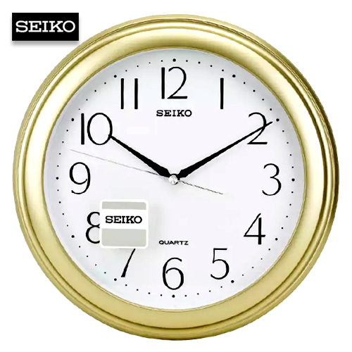 นาฬิกาแขวนผนัง ตัวเรือนพลาสติก SEIKO รุ่น QXA629G สีทอง QXA629S สีเงิน ...