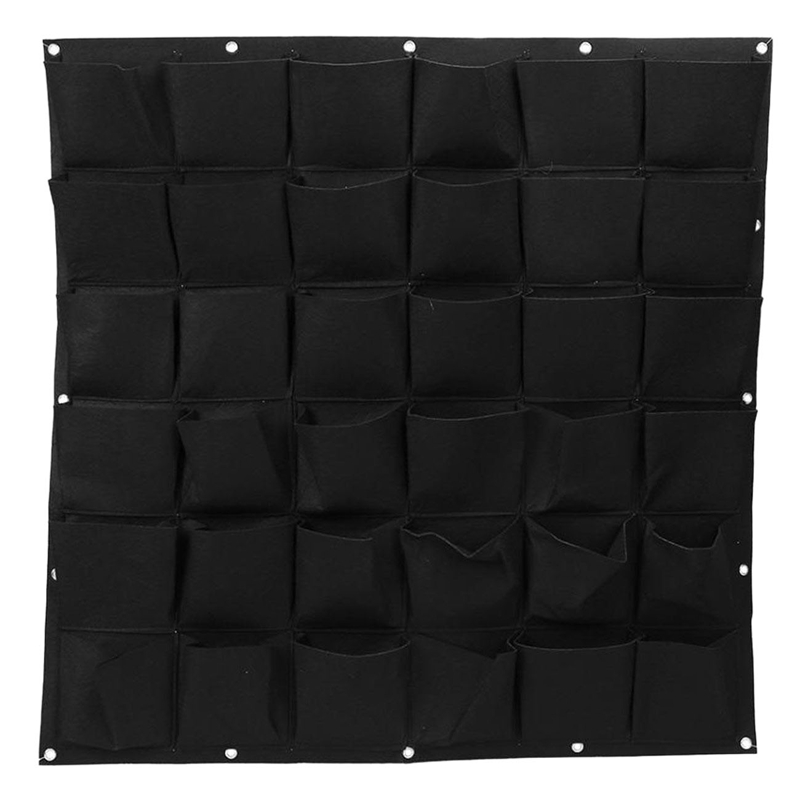 36 Pockets Vertical Hanging Wall Garden Planter Plant Grow Bag For ...