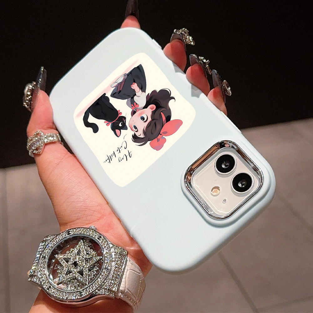 ZeroQiQi for Samsung A33 5G Back Cover Little Girl and Black Cat ...