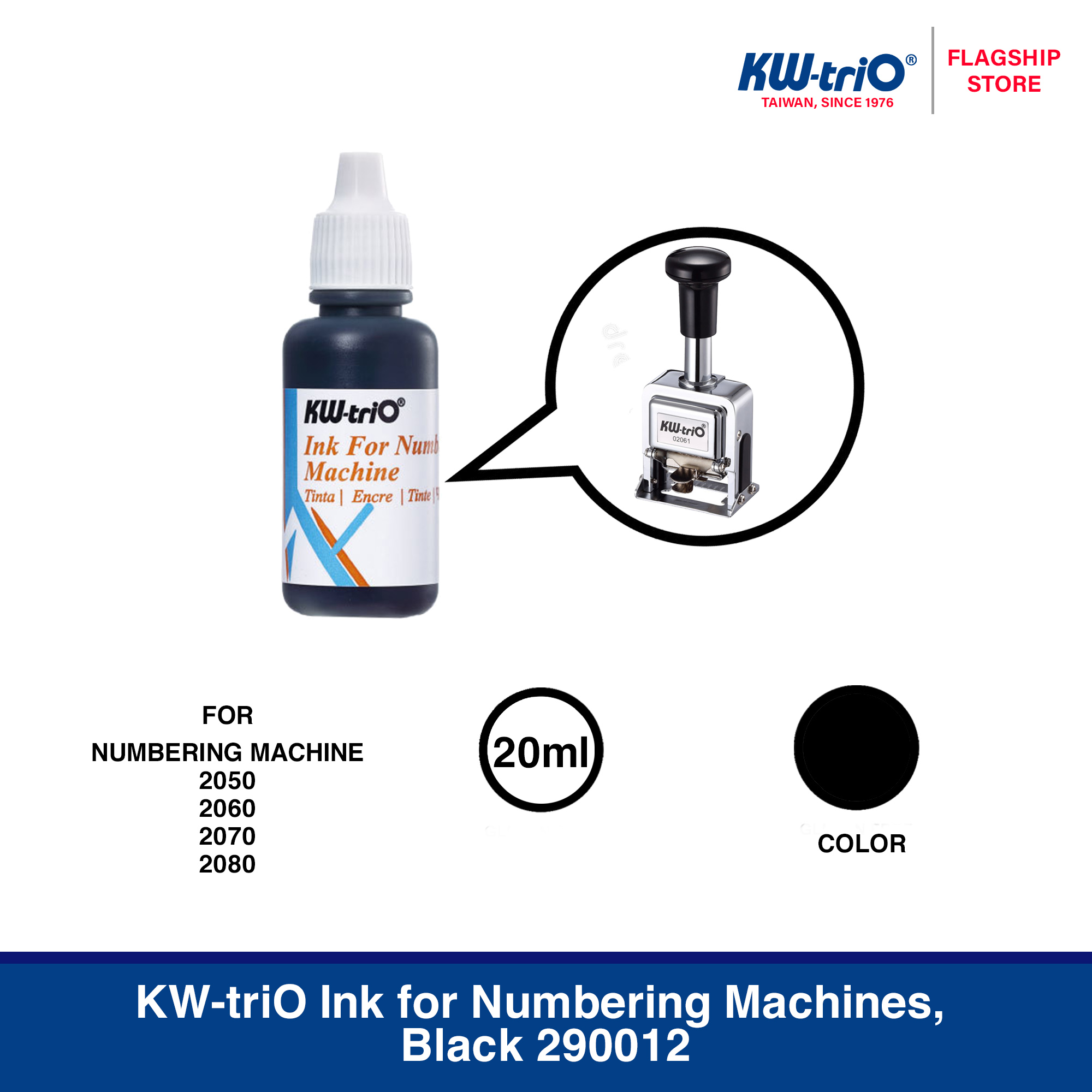 Kw-Trio Ink for Numbering Machines, Black 290012 [15112912] | Lazada PH