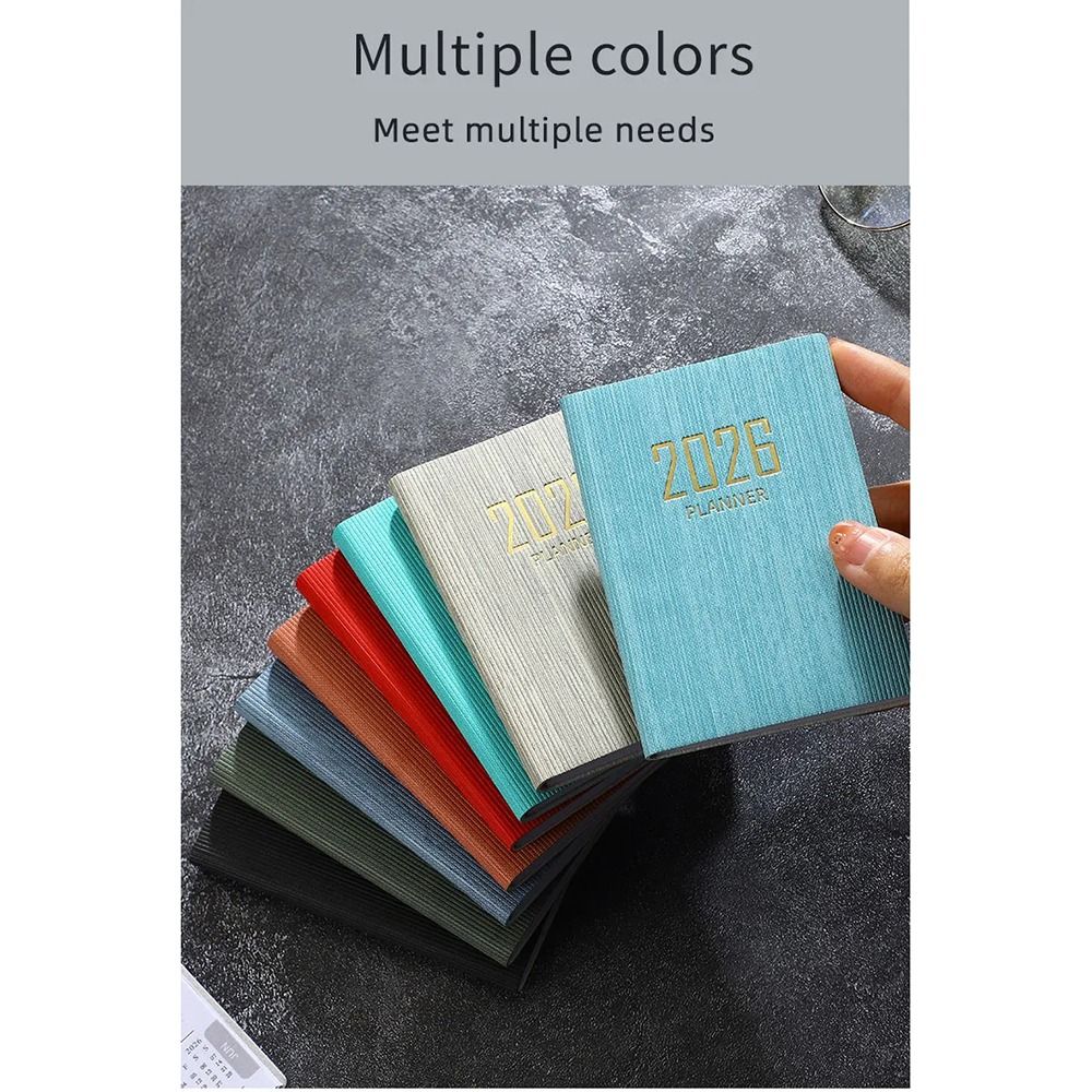 2Pcs Journal 2026 A7 Planner Book 64 Sheets 128 Page Mini Portable ...