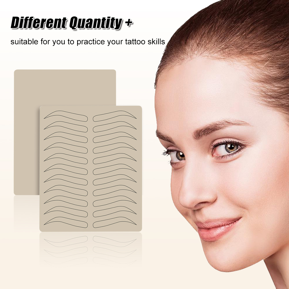 3/5/10/15/20PCS Eyebrow Tattoo Skin Latex Practice Microblading ...