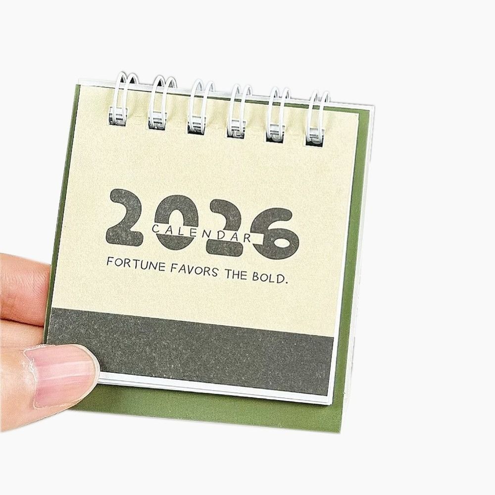 High Quality Mini 2026 Calendar Double Coil Portable Planner Calendar ...