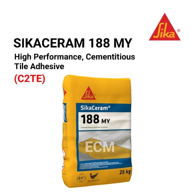 SIKACERAM 188 MY (25KG) C2TE HIGH PERFORMANCE CEMENTITIOUS TILE ...