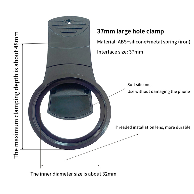 Universal Lens Clip Phone Lens Clip For 37mm 52mm CPL Wide Angle Zoom ...