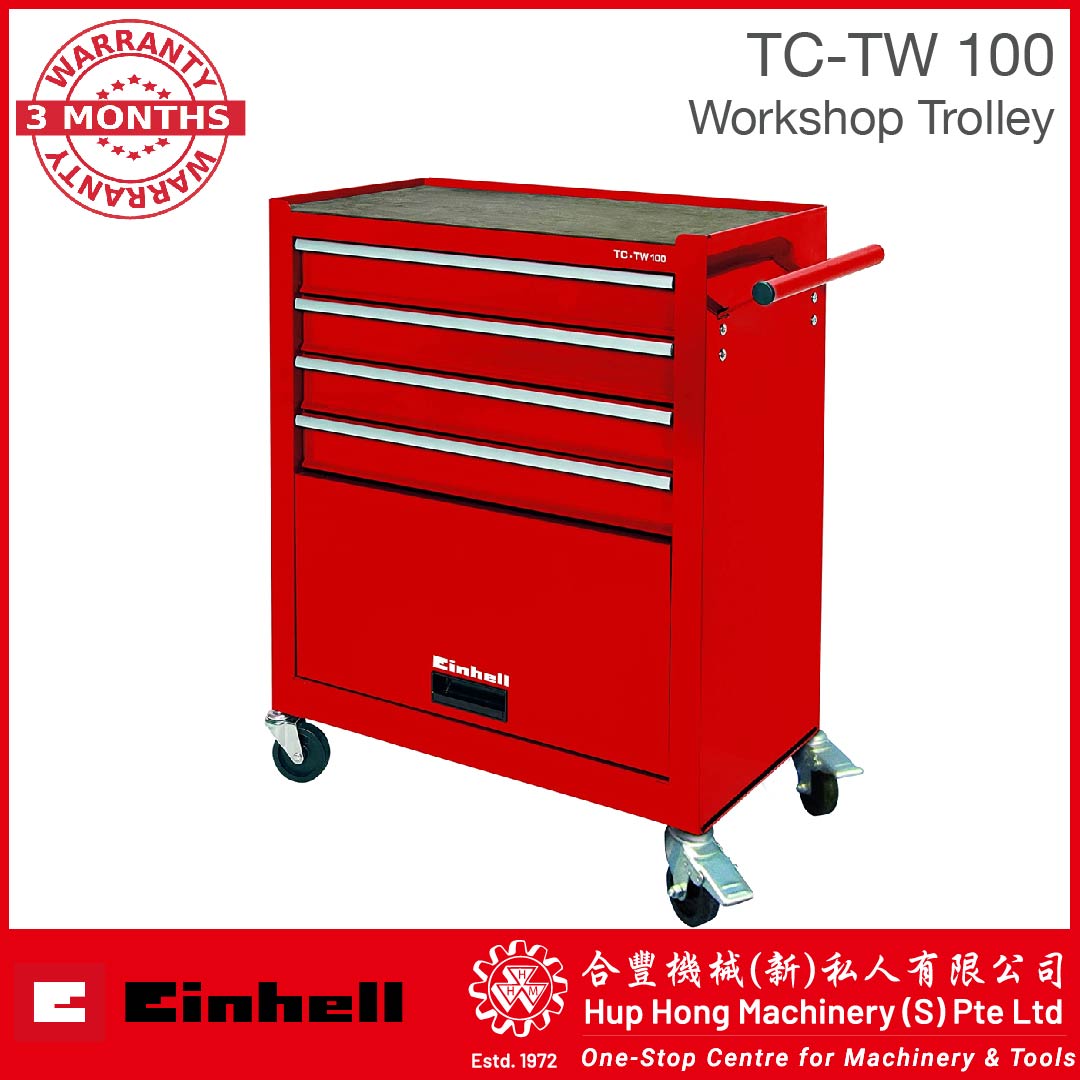 EINHELL TC-TW 100 Tool Trolley with Drawers & Storage Compartment ...