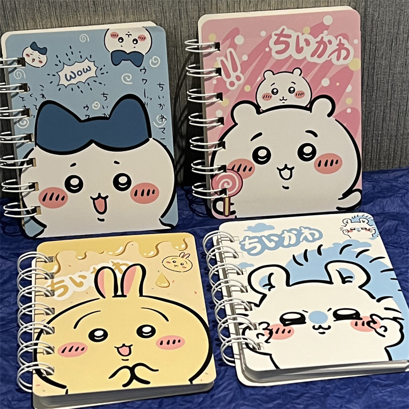Cute Chiikawa Mini Portable A7 Coil Notebook Notepad Diary Student ...