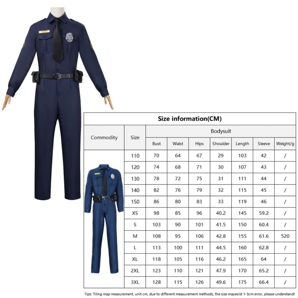 Cartoon Movie Judy Rabbit Cosplay Costume Full Set Fantasy Roleplay ...