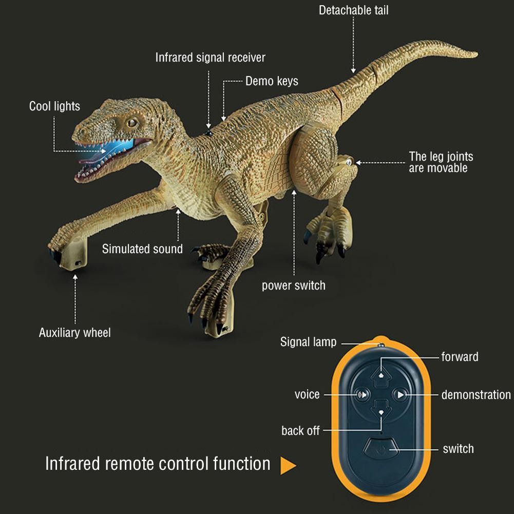 ของเล่นไดโนเสาร์วิทยุบังคับ VELOCIRATOR เวโรซีแรพเตอร์ บังคับเดินหน้า ...