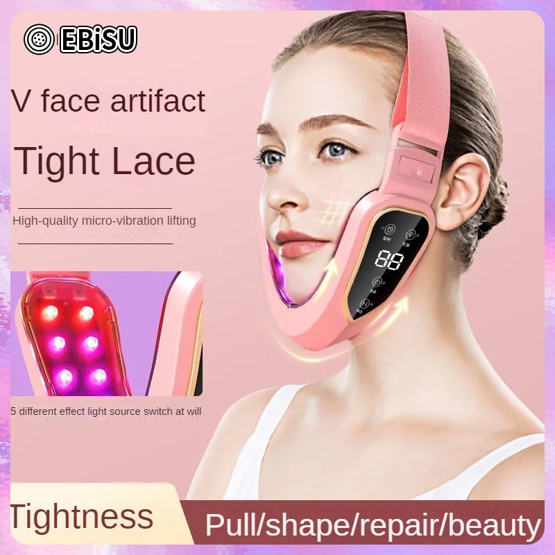 เข็มขัดรัดหน้า หน้าเรียว สามารถปรับระดับได้ กระชับใบหน้าให้เป็นทรงวี V ...