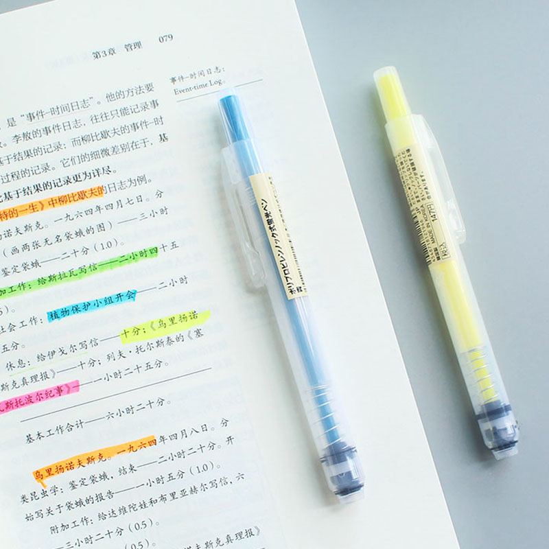 【WildGear】Replaceable refill Highlighter Pen Fluorescent Cute Kawaii ...