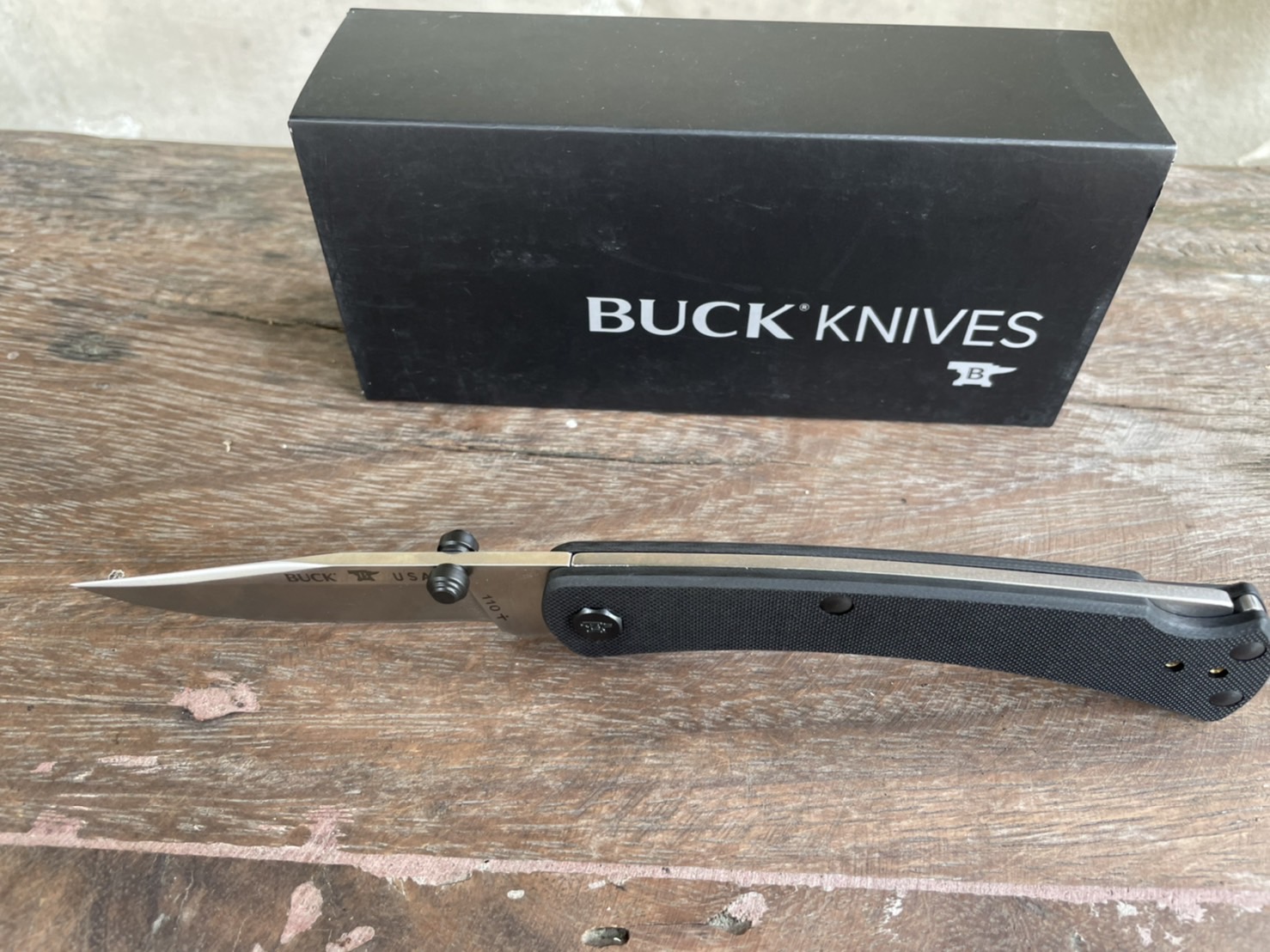 Buck 110 SLIM PRO TRX Black {0110BKS3-B CAT.11880} #มีดพับ ...