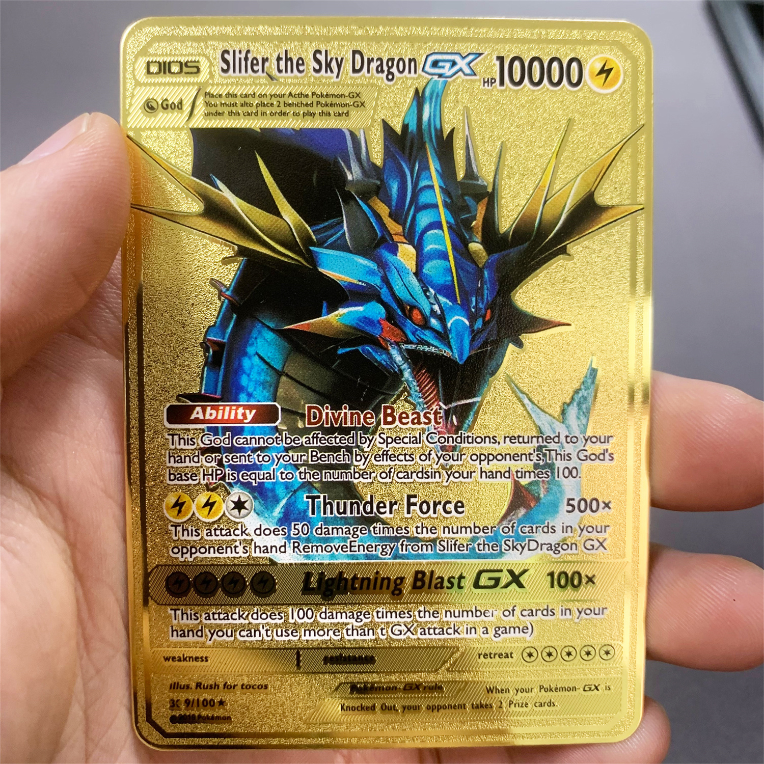 10000 Point Arceus Vmax Gx Pokemon Metal Cards Diy Pikachu Charizard ...