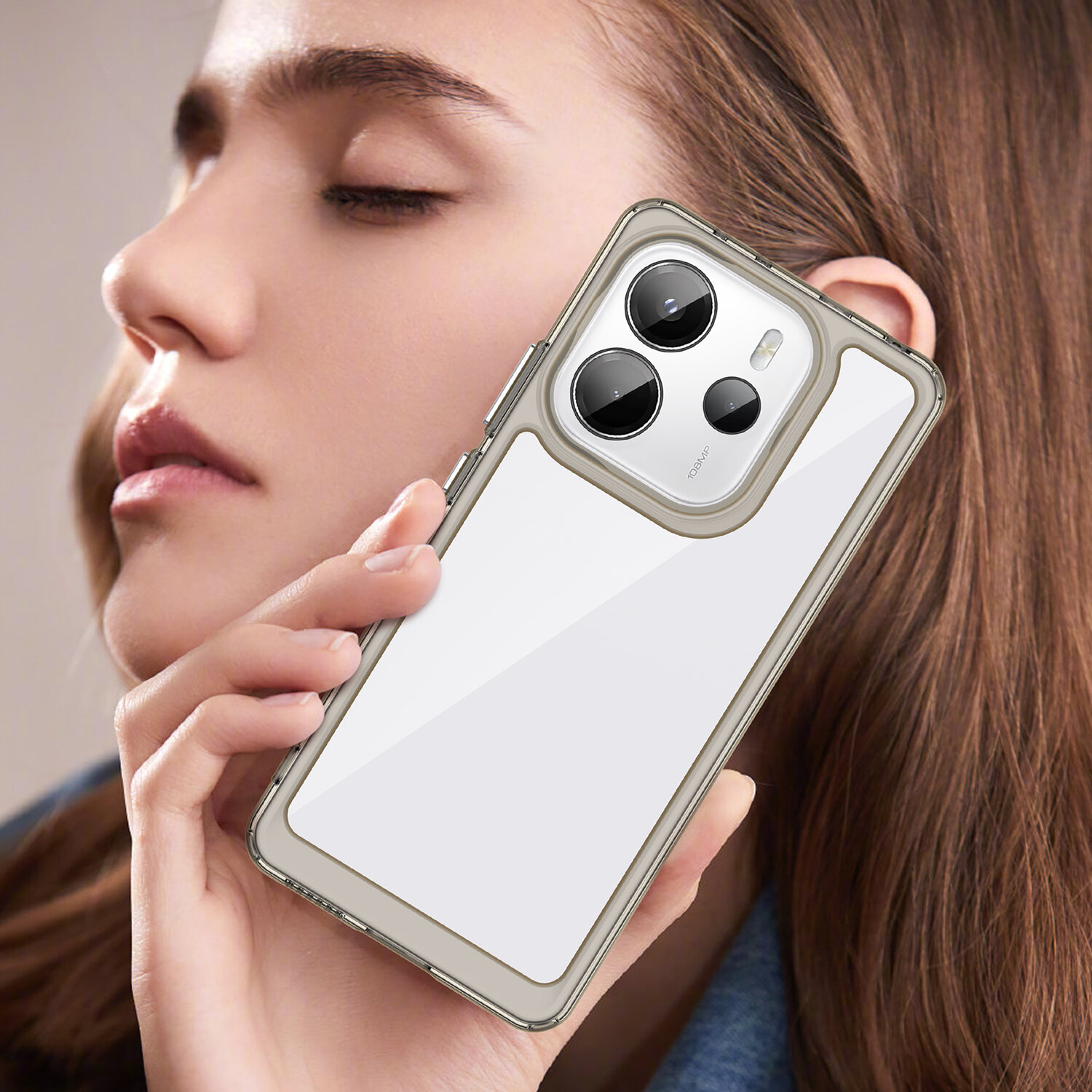 lthmy for Xiaomi Redmi Note 14 Pro 4G case Transparent Hard Back with ...