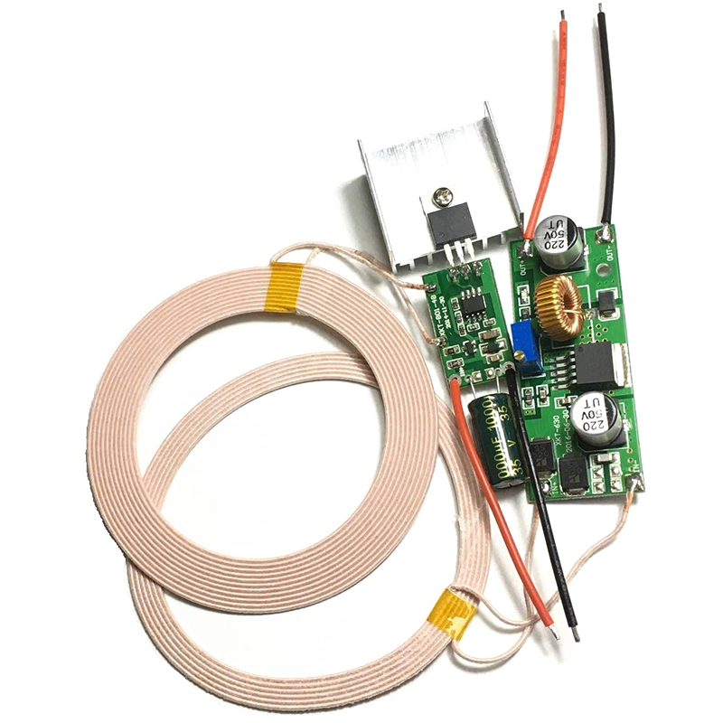 12V 2A High Power 8mm - 18mm Wireless Charging Module DIY Inductive ...