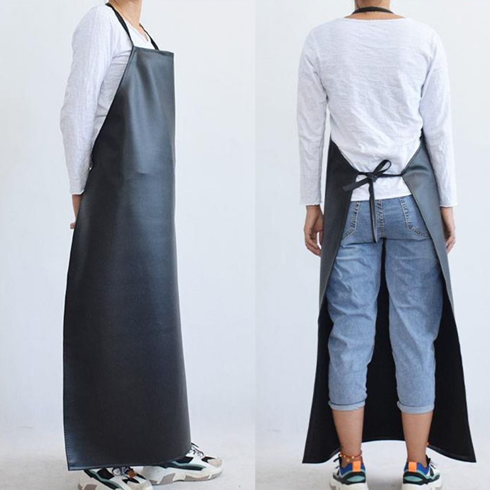 Lightweight Thickened PU Apron 95/120cm Oil Resistant Work Apron ...
