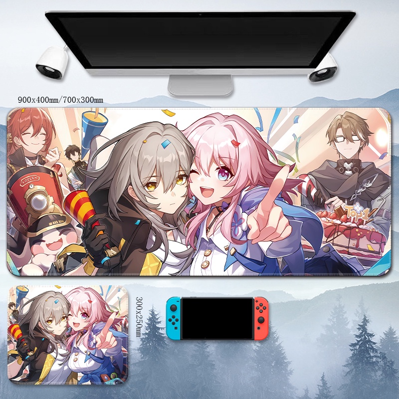 Trailblazer Mouse Pad Honkai: Star Rail Gaming computer keyboard Stelle ...