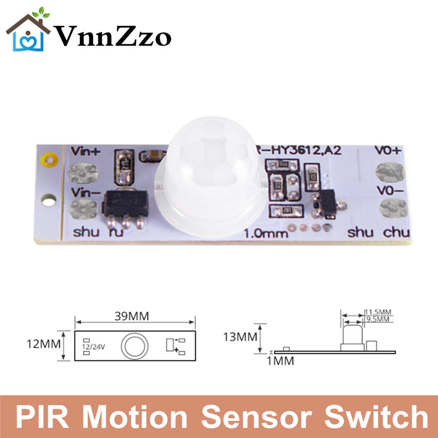 Motion Sensor Switch Dc 12v 24v Ceiling Module 3a Induction Body Sensor ...