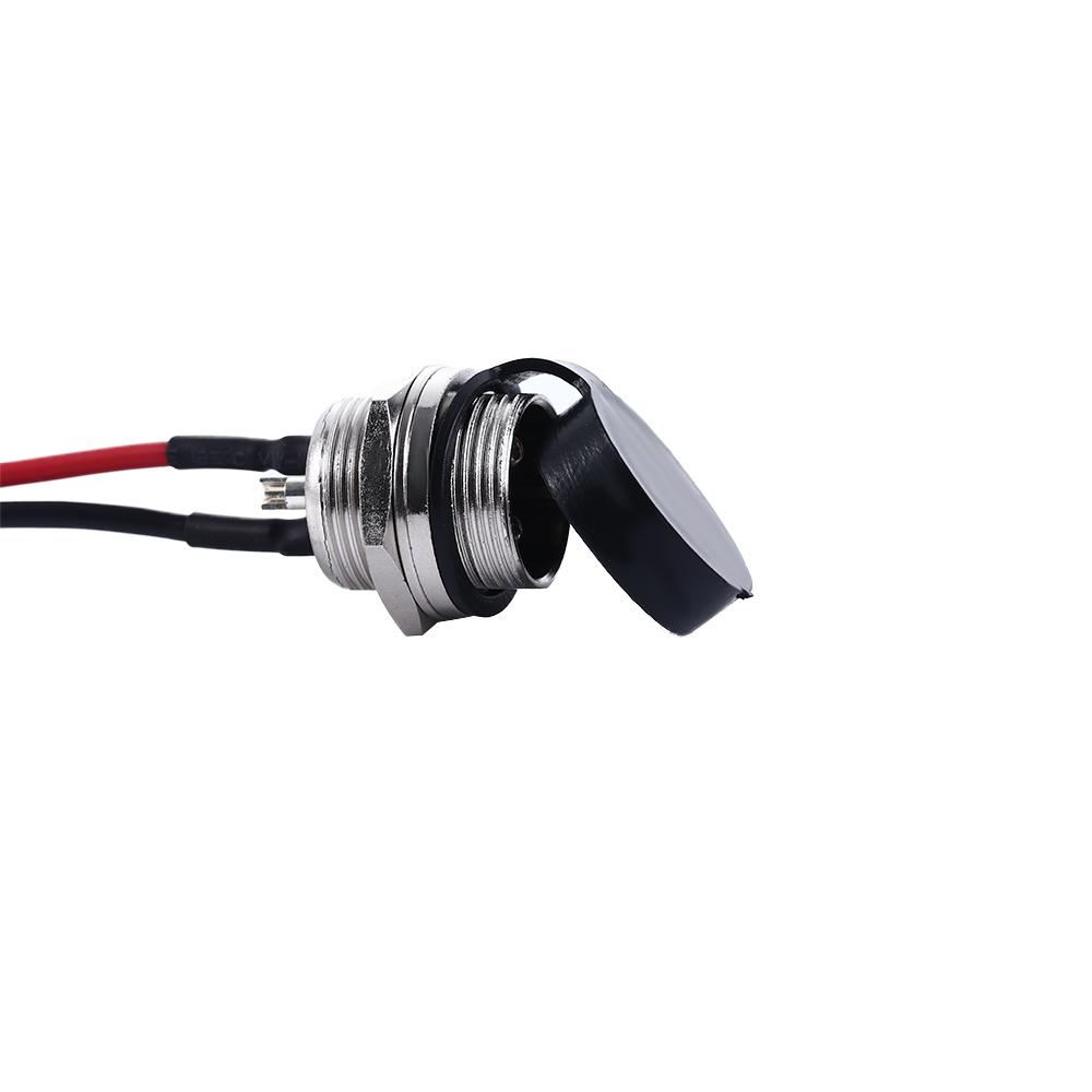 Durable Cycling 3 Pin Prong Round Head 24V 36V Inline Connector Jack ...