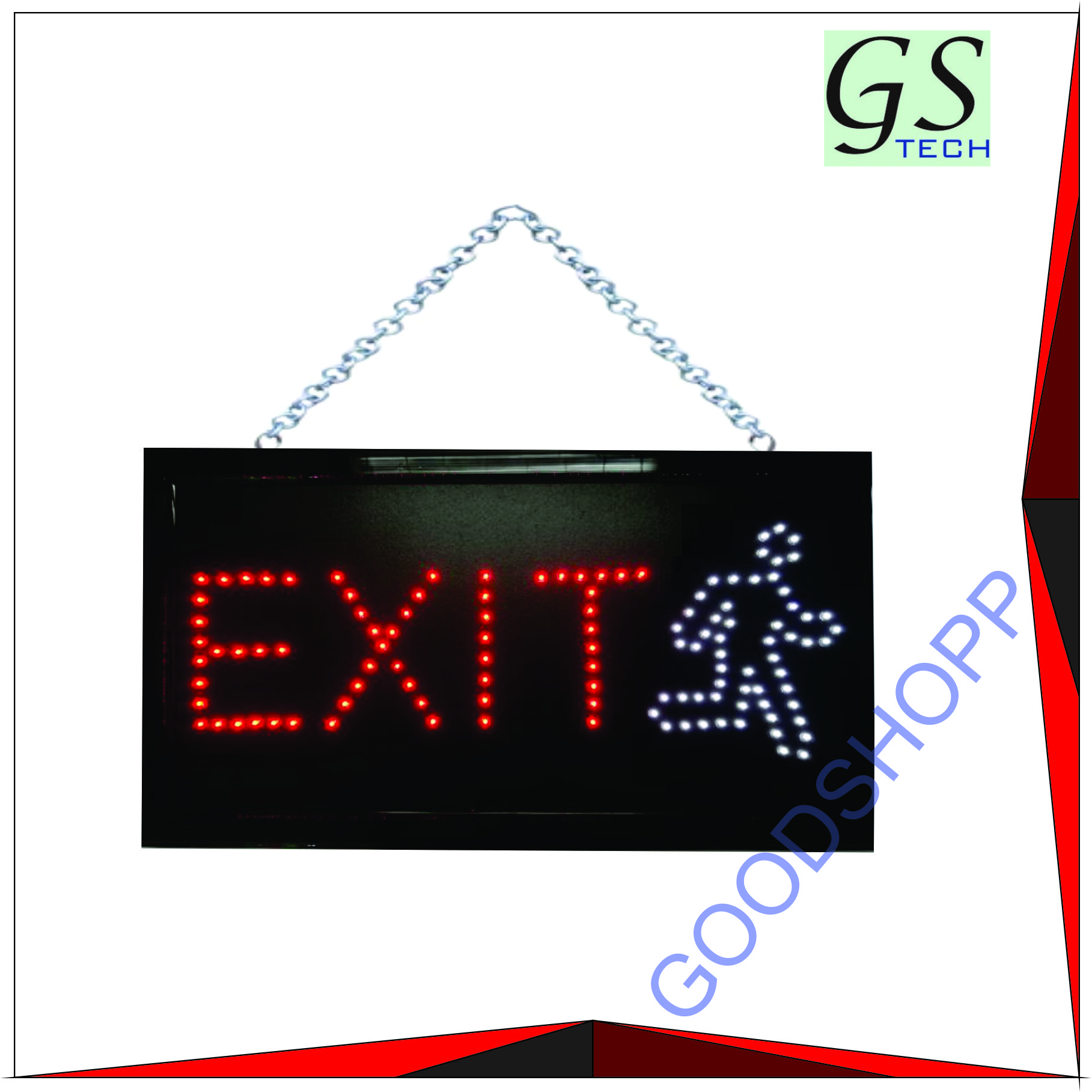 LED signage exit signboard display sign GOOD QUALITY ️ ️ ️ | Lazada