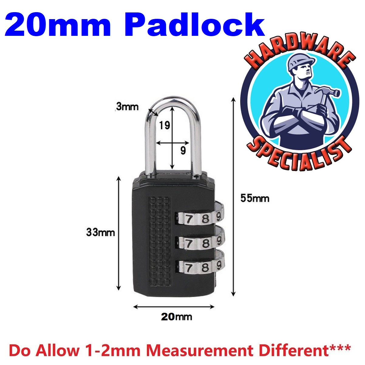 Resettable Combination Padlock / Digital Pad Lock / Number Lock ...