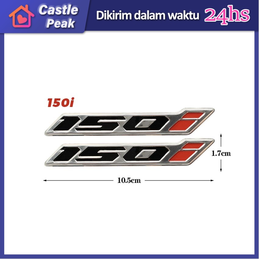 Emblem Badge Body Honda Click Timbul 3D Sticker Tulisan Klik 125i 150i ...