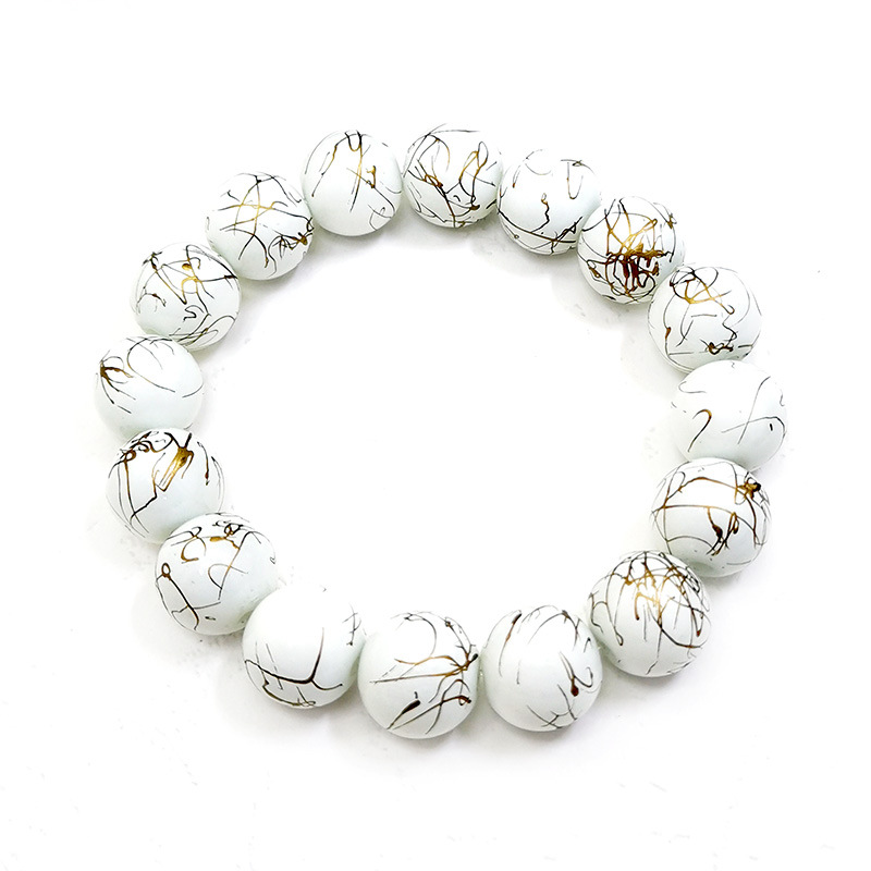 【Factory prices】Stall Glass Paint Gold Silk Bracelet Women's Imitation ...