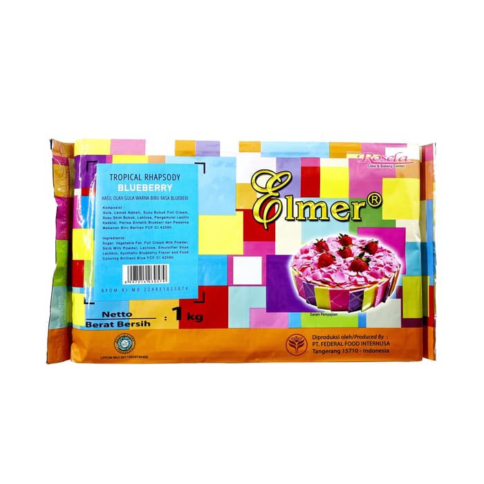 Elmer Cokelat Compound Blueberry 1kg Chocolate Compound Tropical ...