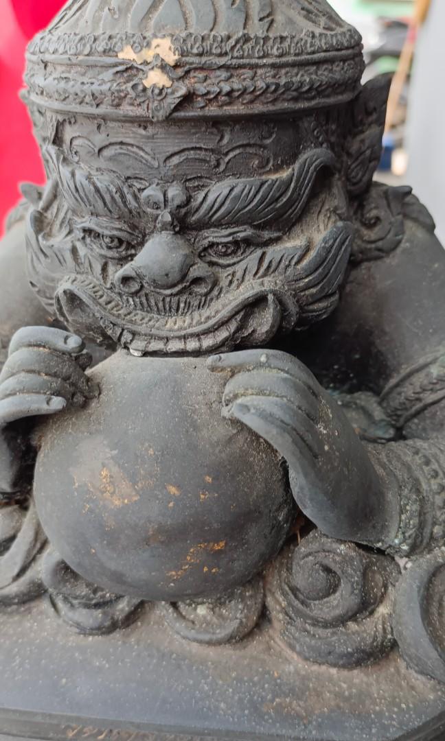 Very old Phra Rahu Bucha 9 inches , Wat Srisathong,Roon Sao Har, 5th ...