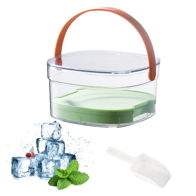 Ice Cube Tray With Lid And Container Ice Freezer Container Dual Seal ...