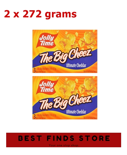 Jolly Time The Big Cheese Cheddar Cheese Microwave Popcorn, 272g - Set ...