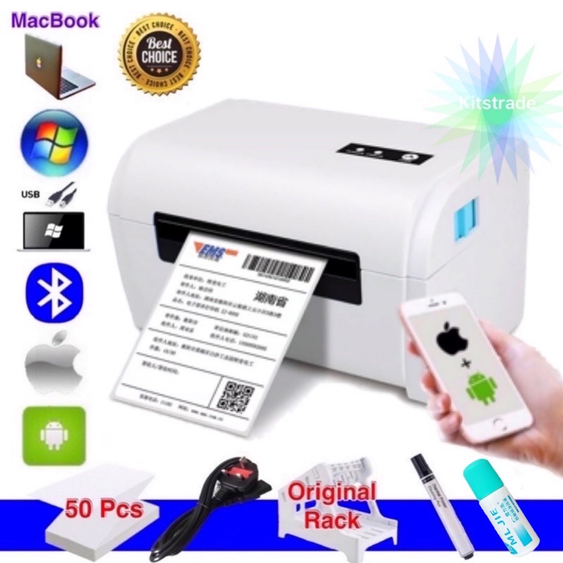 【READY STOCK】 Label Printer Thermal Technology A6 AWB Waybill Barcode ...