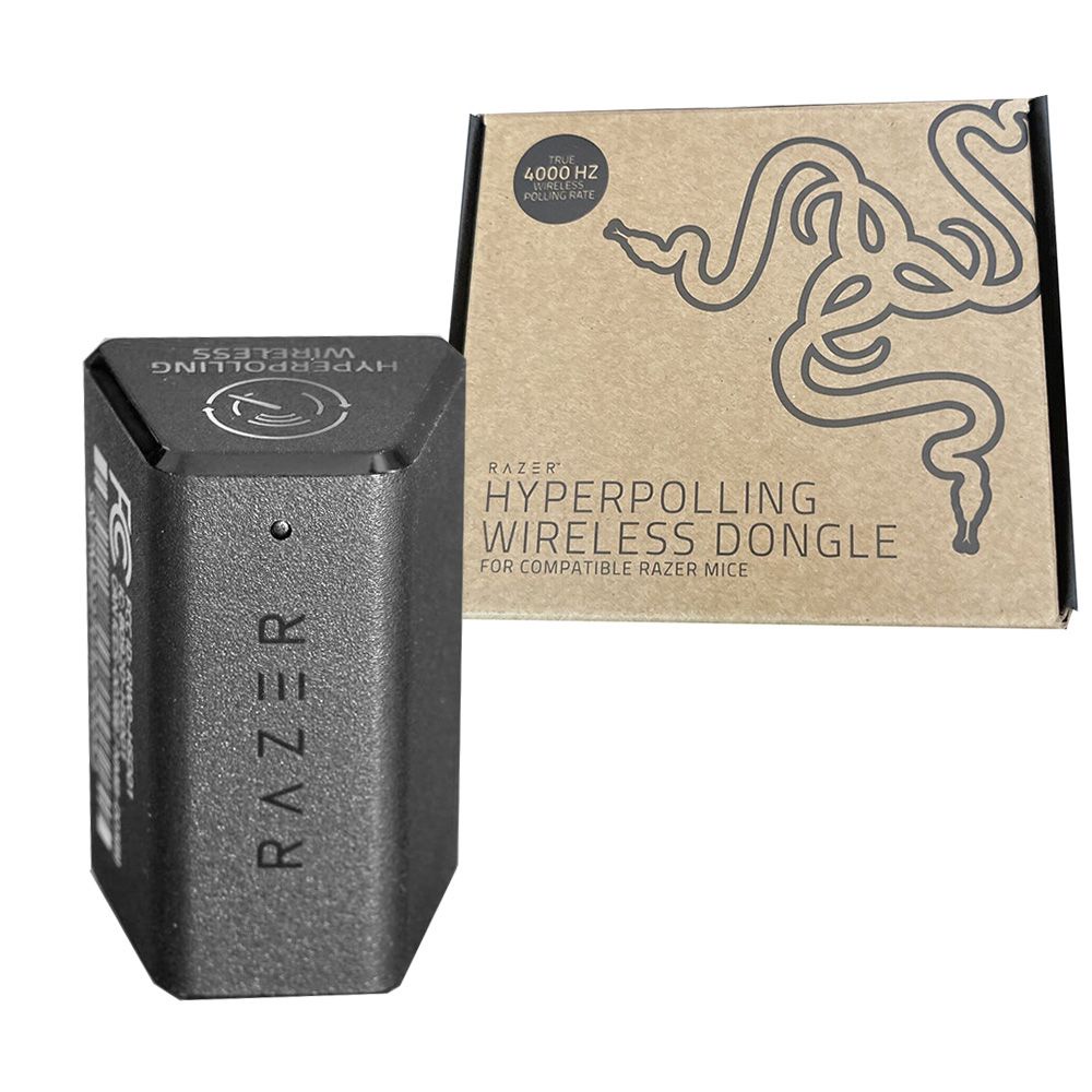 ~ Razer HyperPolling Wireless Dongle (Black) - True 4000 Hz, for Razer ...