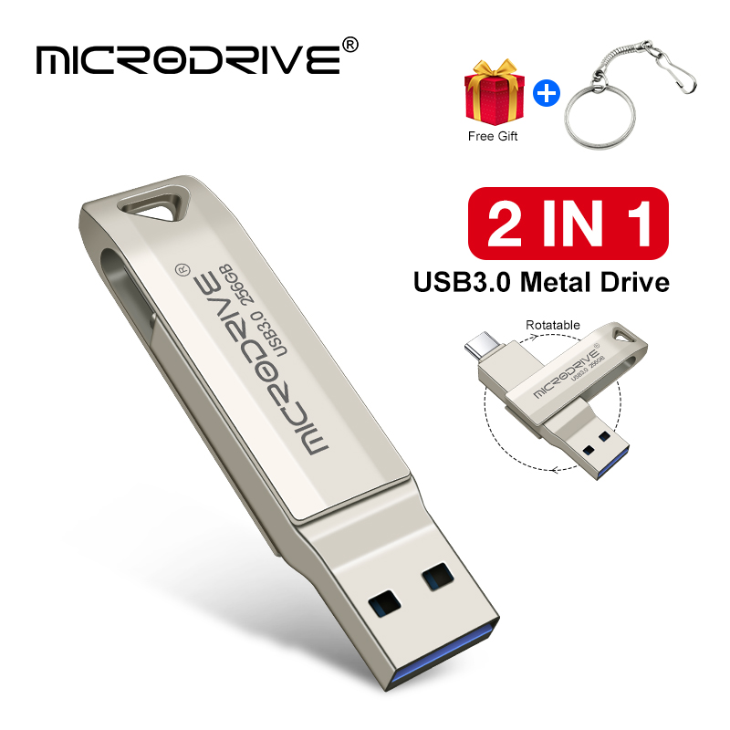 2 in 1 OTG USB 3.0 usb-C Flash Pen Drive Memory Stick Usb3.0 flash disk ...