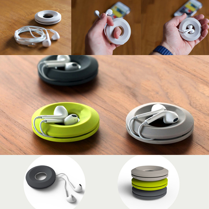 【VogueVenture】Creative Cute Donut Magnet Silica Headphones Earphone ...