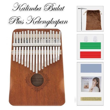 Kalimba 17 Keys Piano High Quality Solid Wood Kalimba Alat Musik ...
