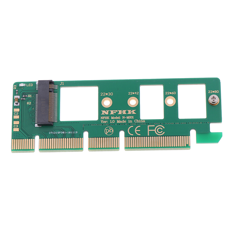 【VogueVenture】1PC NVMe M.2 NGFF SSD to PCI-E PCI express 3.0 16x x4 ...