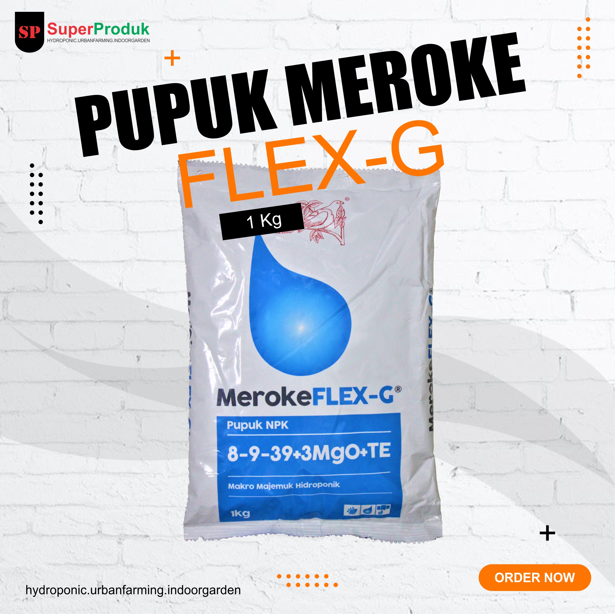 Pupuk Meroke Flex-G Kemasan 1kg | Lazada Indonesia