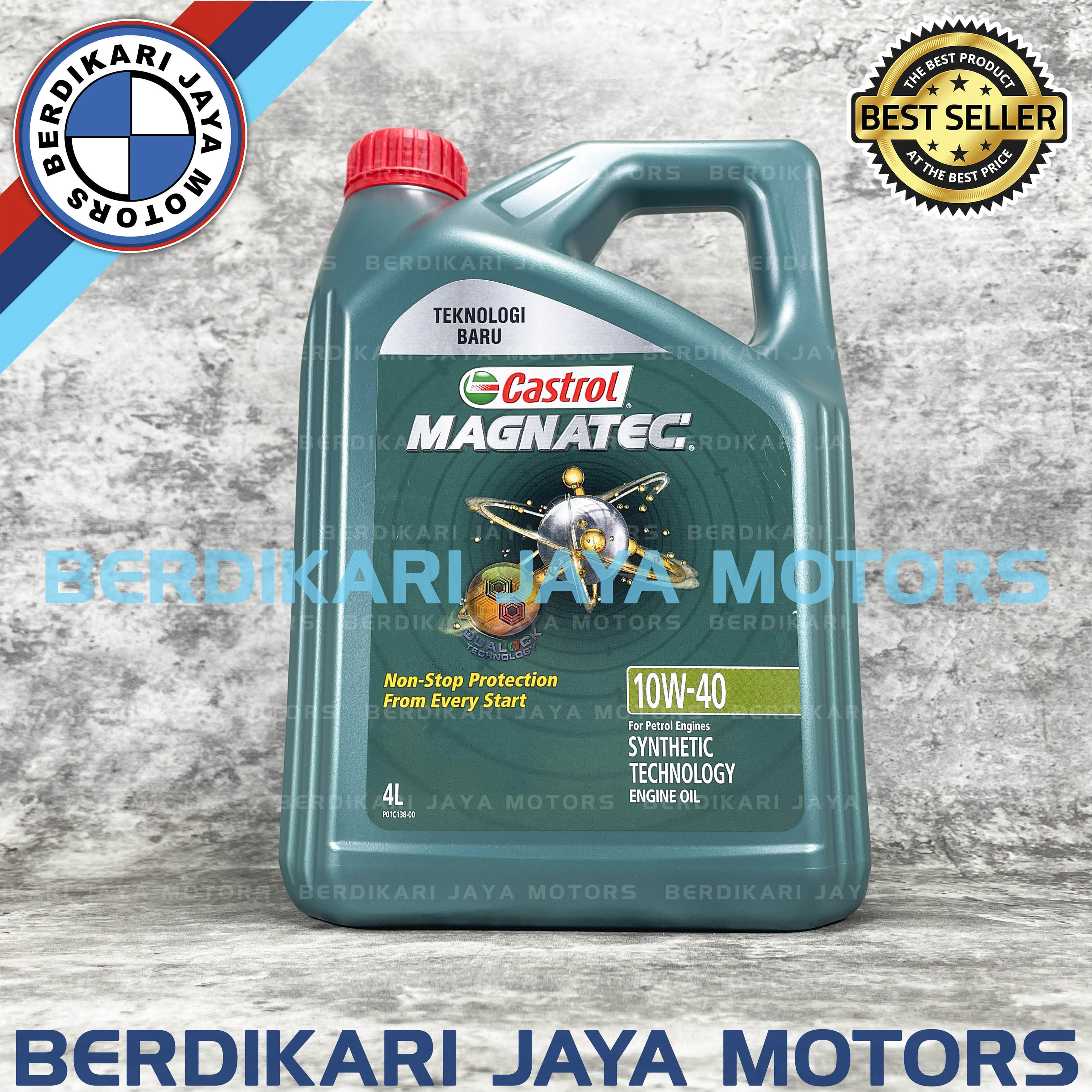 ENGINE OIL OLI MESIN 4 LITER CASTROL MAGNATEC 10W - 40 ORIGINAL 4 L 10W ...