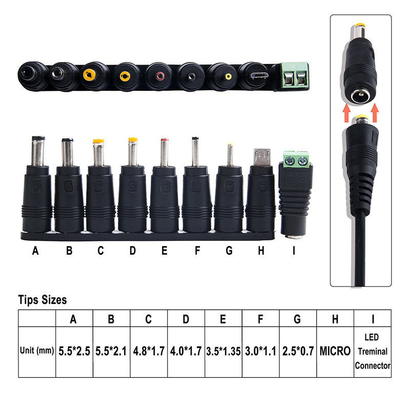 3v 4.5v 5v 6v 7.5v 9v 12v 200ma 300ma 400ma 500ma 600ma 700ma 800ma ...