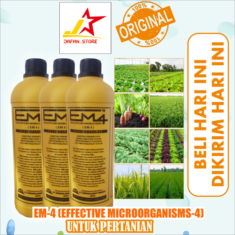 EM4 Pertanian Obat Penyubur Tanaman dan Menyehatkan Tanah (1 liter ...