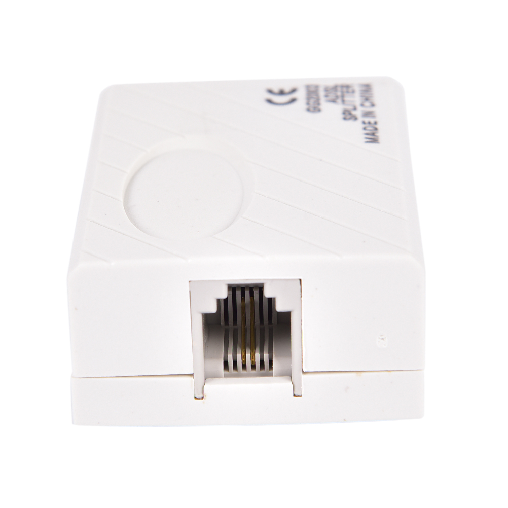 RJ11 Cable Line ADSL Fax Modem Phone Network Jack Micro Filter Splitter ...