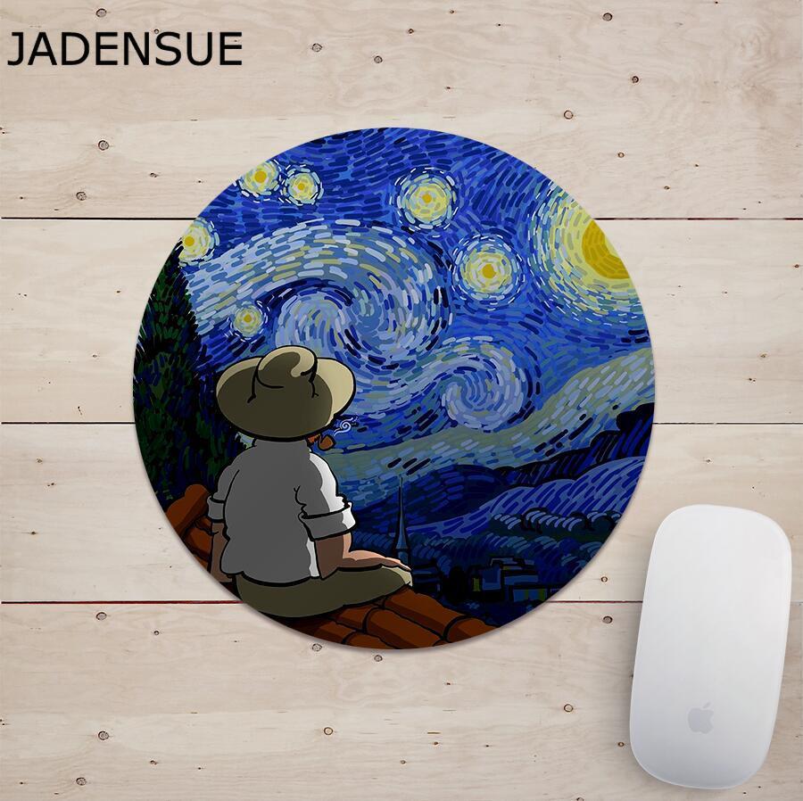【Recently LoLular】Gaming Deskpad Painting Kawaii Round Cute Mouse Pad ...