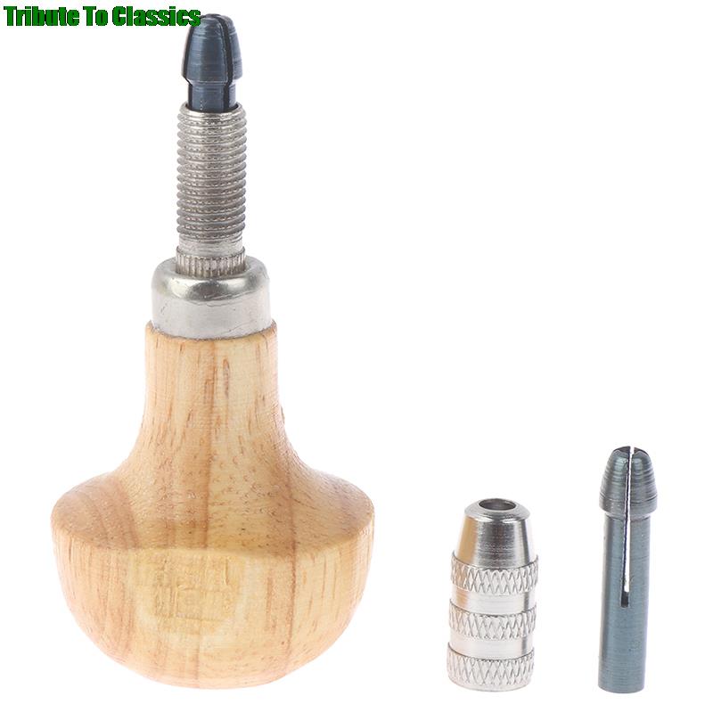 Jewelers Pin Vise Vice Wooden Handle Twisting Wire Wrapping Collet ...