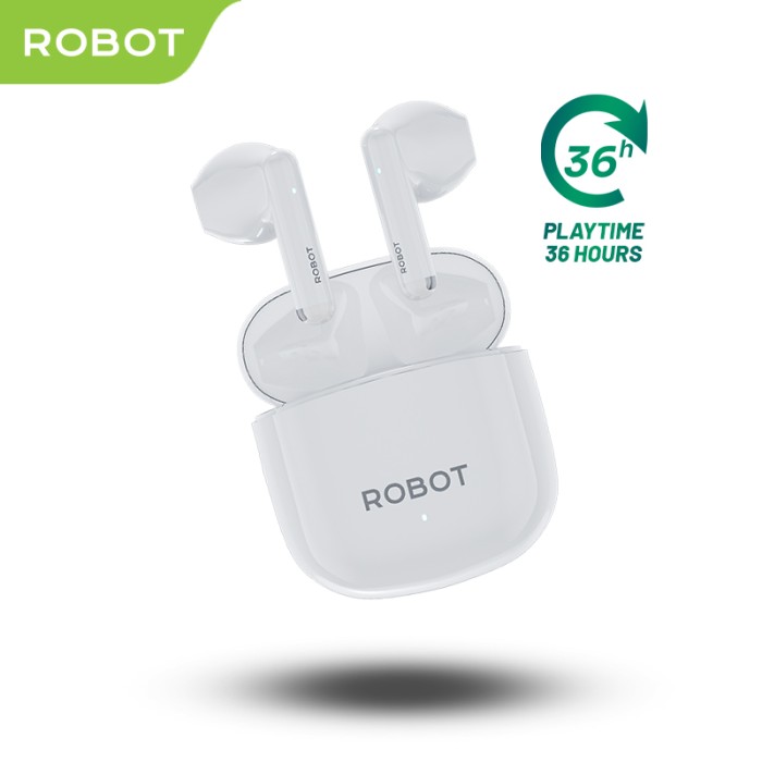 ROBOT WIRELESS EARPHONE AIRBUDS T60 ORIGINAL TWS BLUETOOTH GARANSI ...